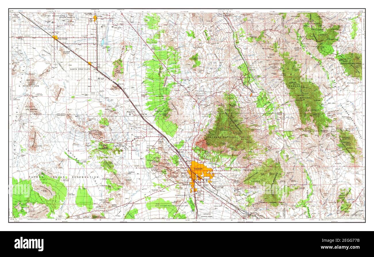 Tucson maps hi-res stock photography and images - Alamy