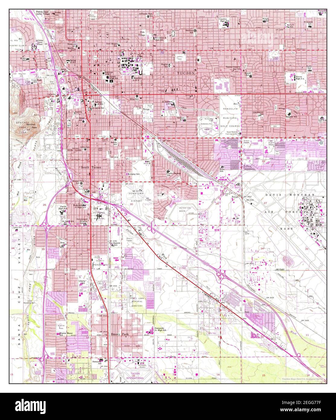 Tucson maps hi-res stock photography and images - Alamy