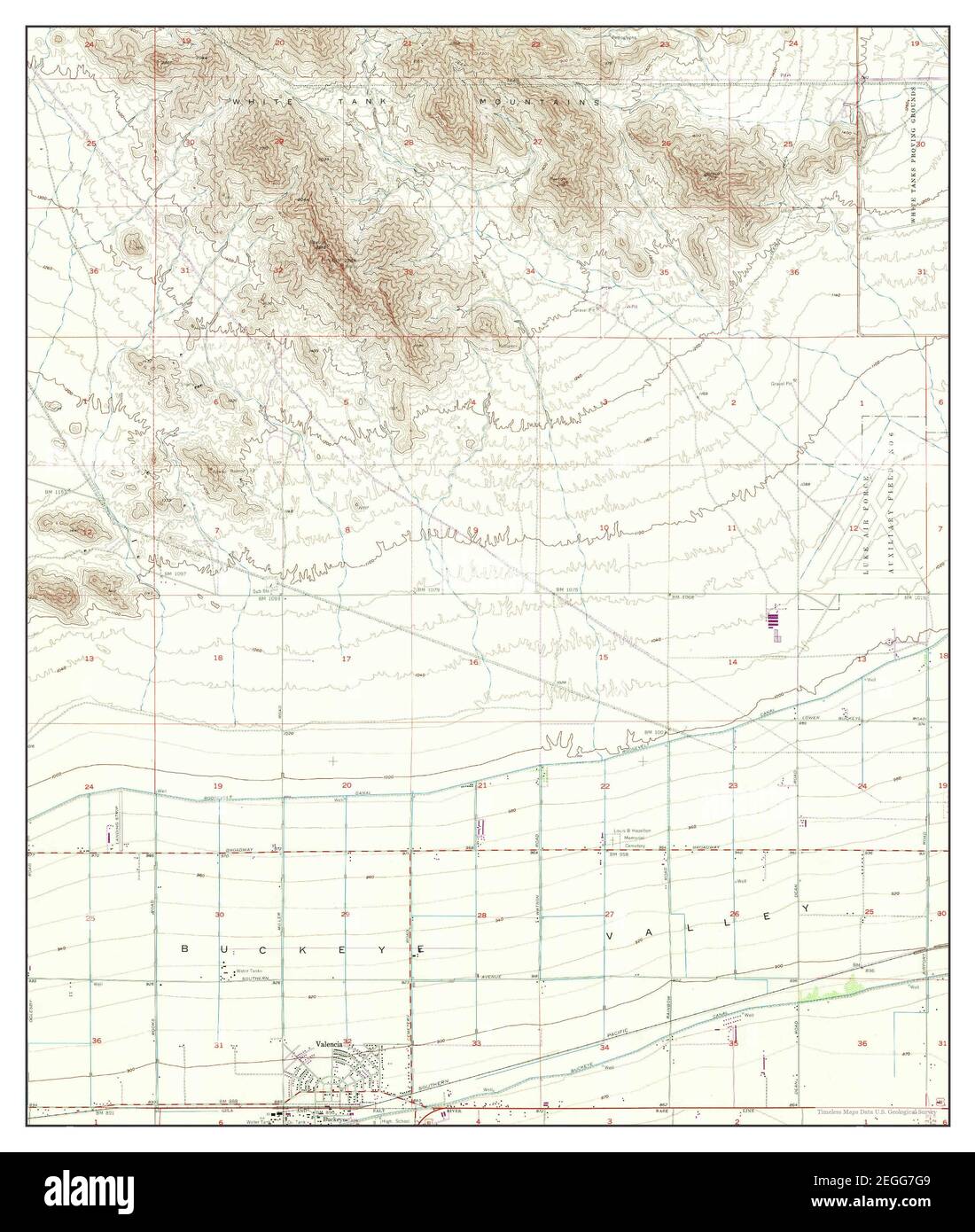 Valencia, Arizona, map 1957, 1:24000, United States of America by ...