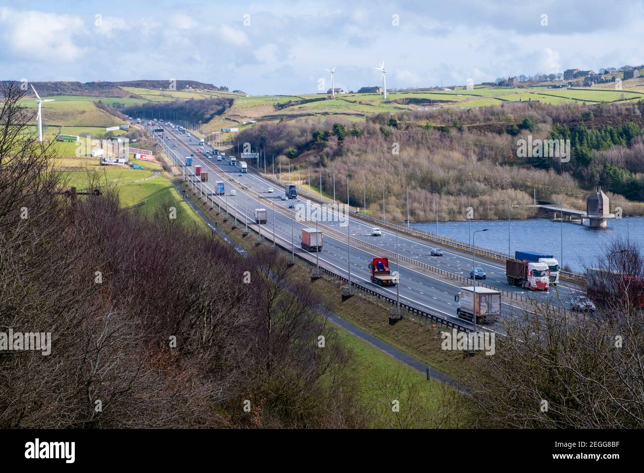 Rainbow over motorway hi-res stock photography and images - Alamy
