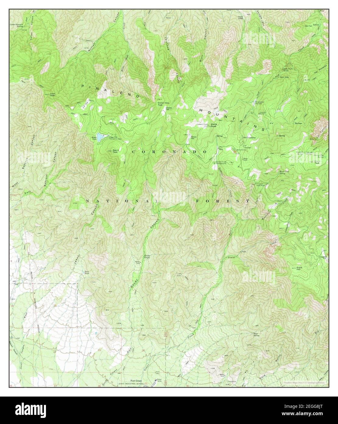Webb Peak, Arizona, map 1972, 1:24000, United States of America by ...