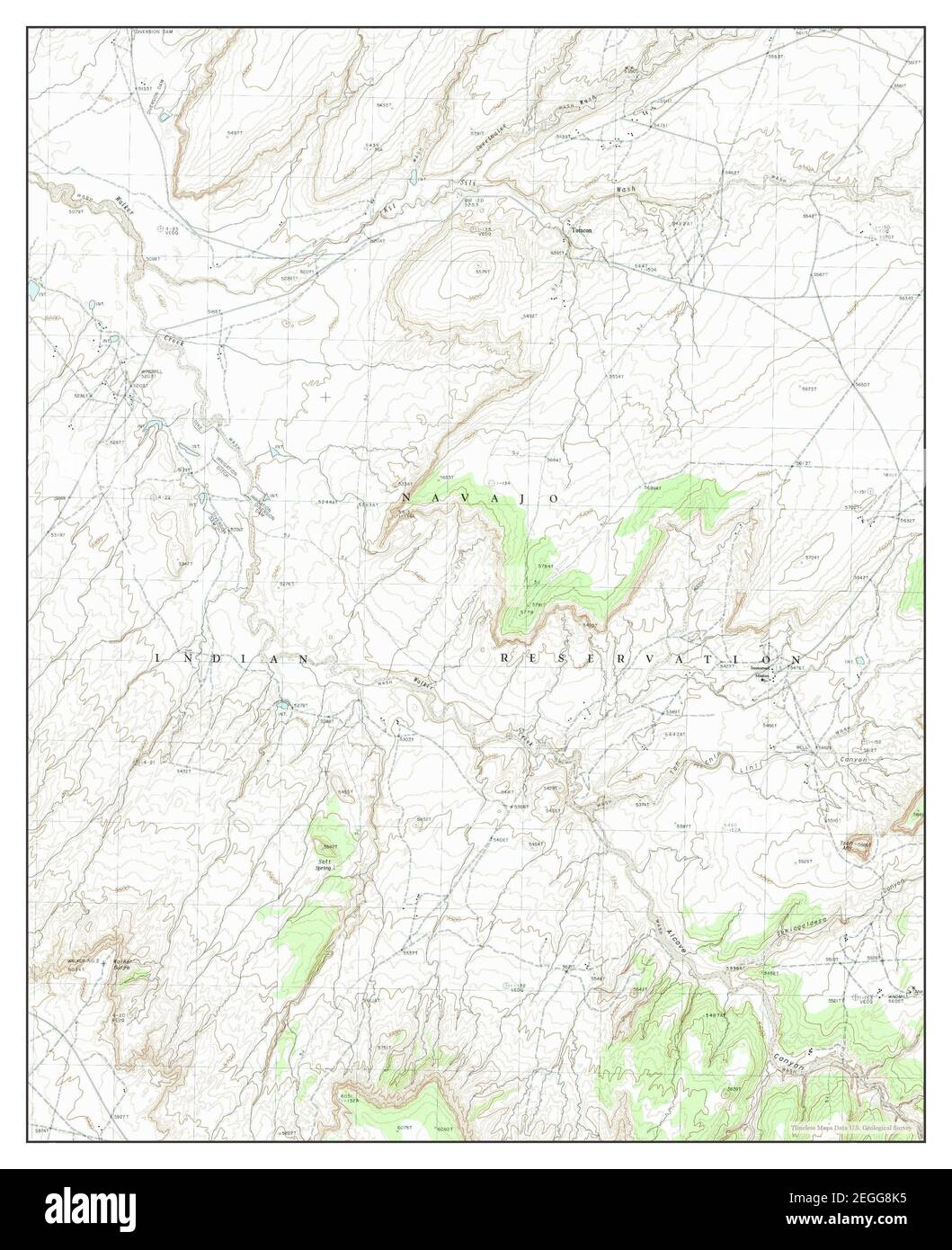 Walker Butte, Arizona, map 1982, 1:24000, United States of America by ...