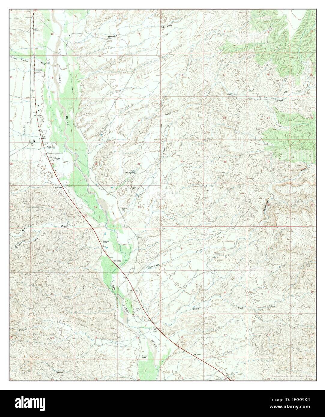 Wikieup map Cut Out Stock Images & Pictures - Alamy