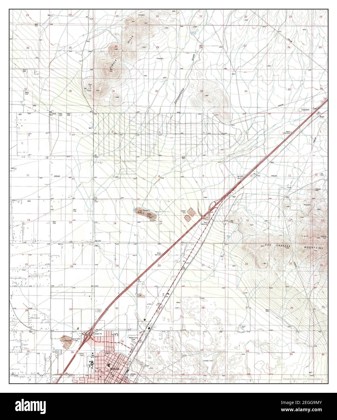 Willcox arizona map Cut Out Stock Images & Pictures - Alamy