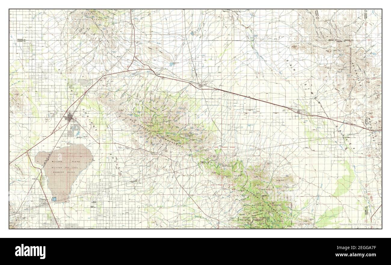 Willcox arizona map hi-res stock photography and images - Alamy