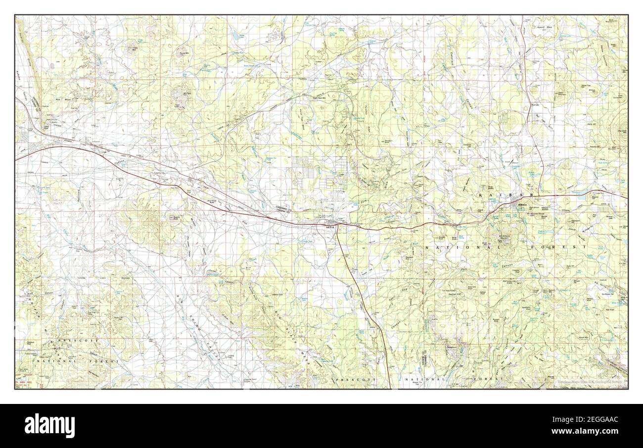 Williams, Arizona, map 1983, 1:100000, United States of America by ...