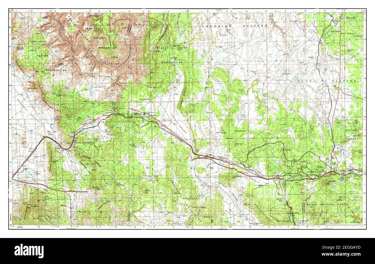 Williams, Arizona, map 1954, 1:250000, United States of America by ...