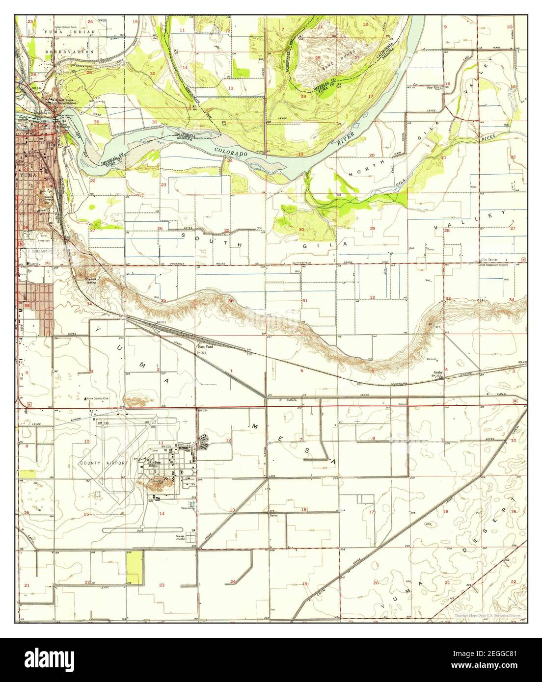 Yuma Map Cut Out Stock Images & Pictures - Alamy