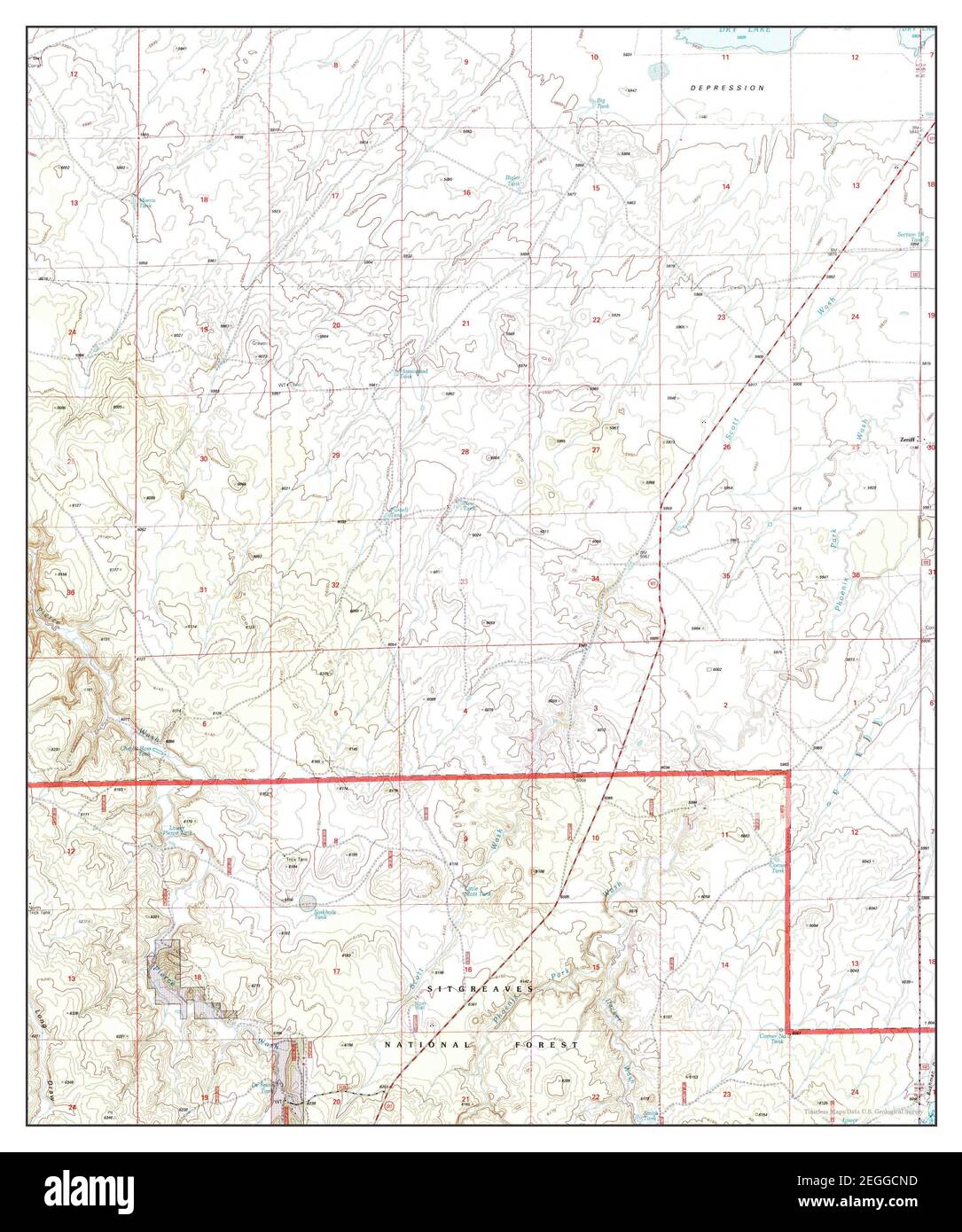 Zeniff, Arizona, map 1998, 1:24000, United States of America by ...