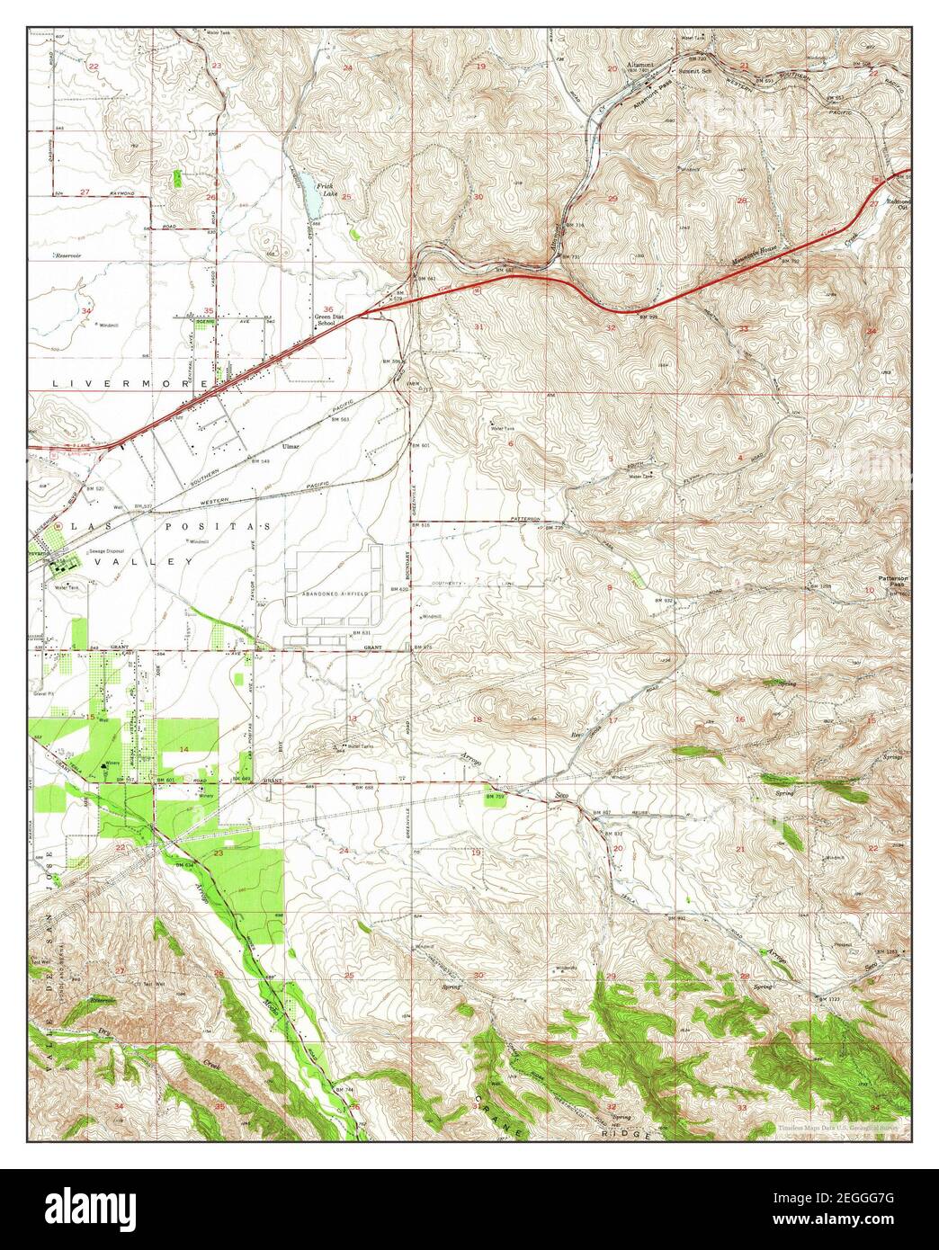 Altamont, California, map 1953, 1:24000, United States of America by ...