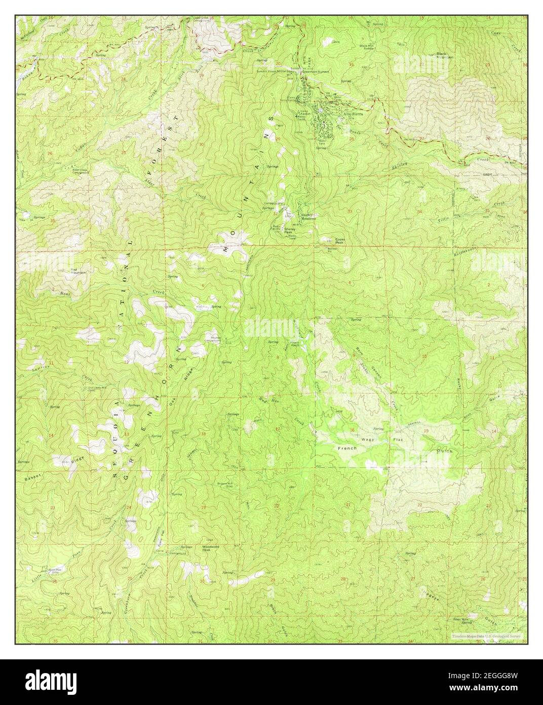 Alta Sierra, California, map 1972, 1:24000, United States of America by ...