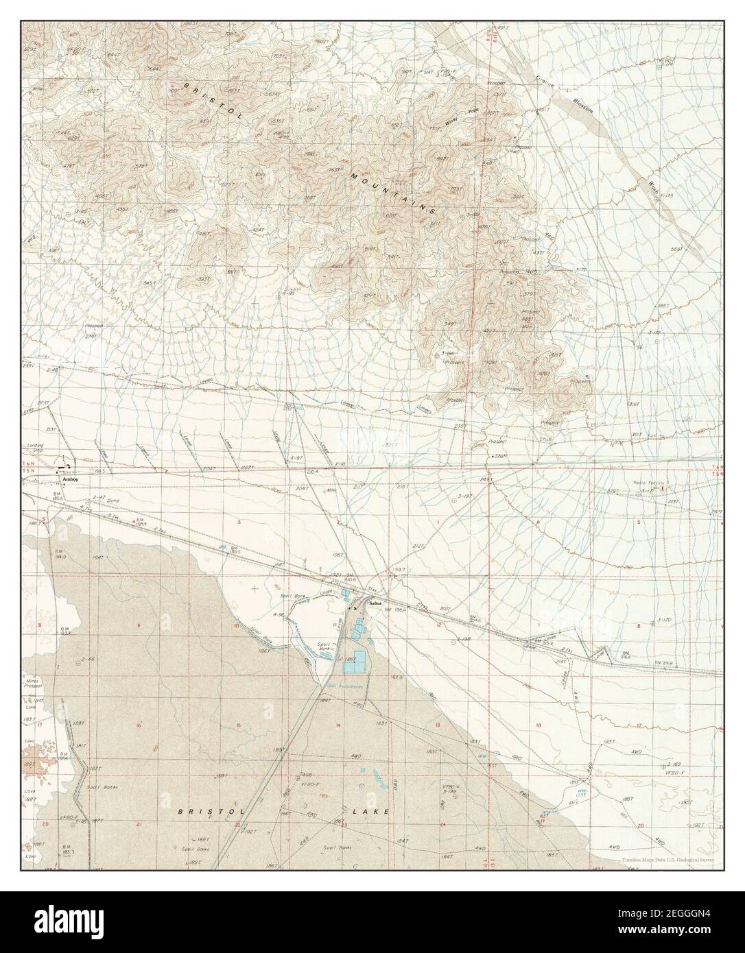 Amboy, California, map 1985, 1:24000, United States of America by ...