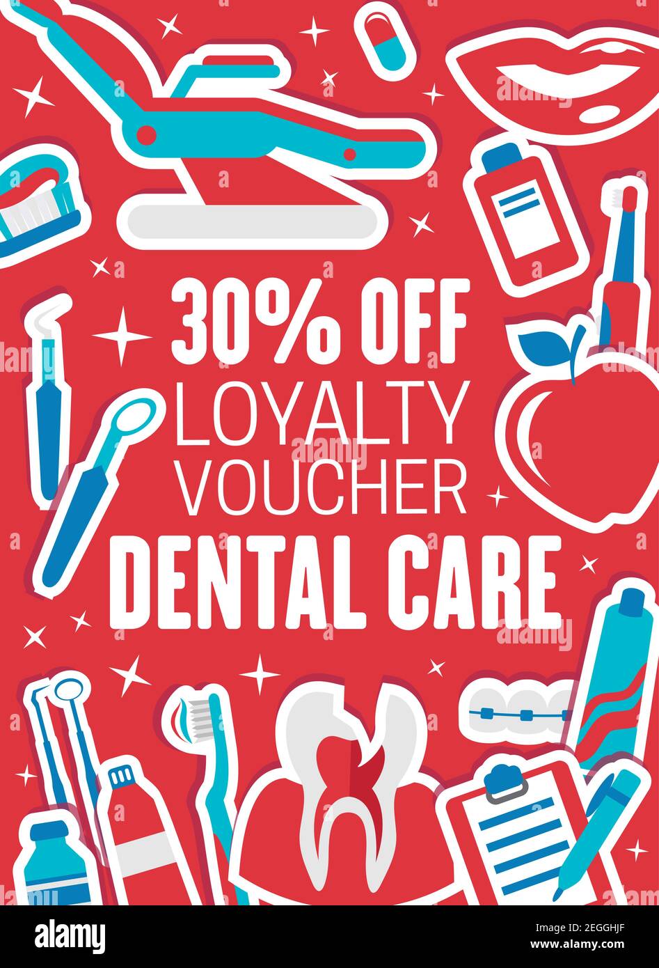 Dentistry clinic sale promo banner of dental care special offer ...
