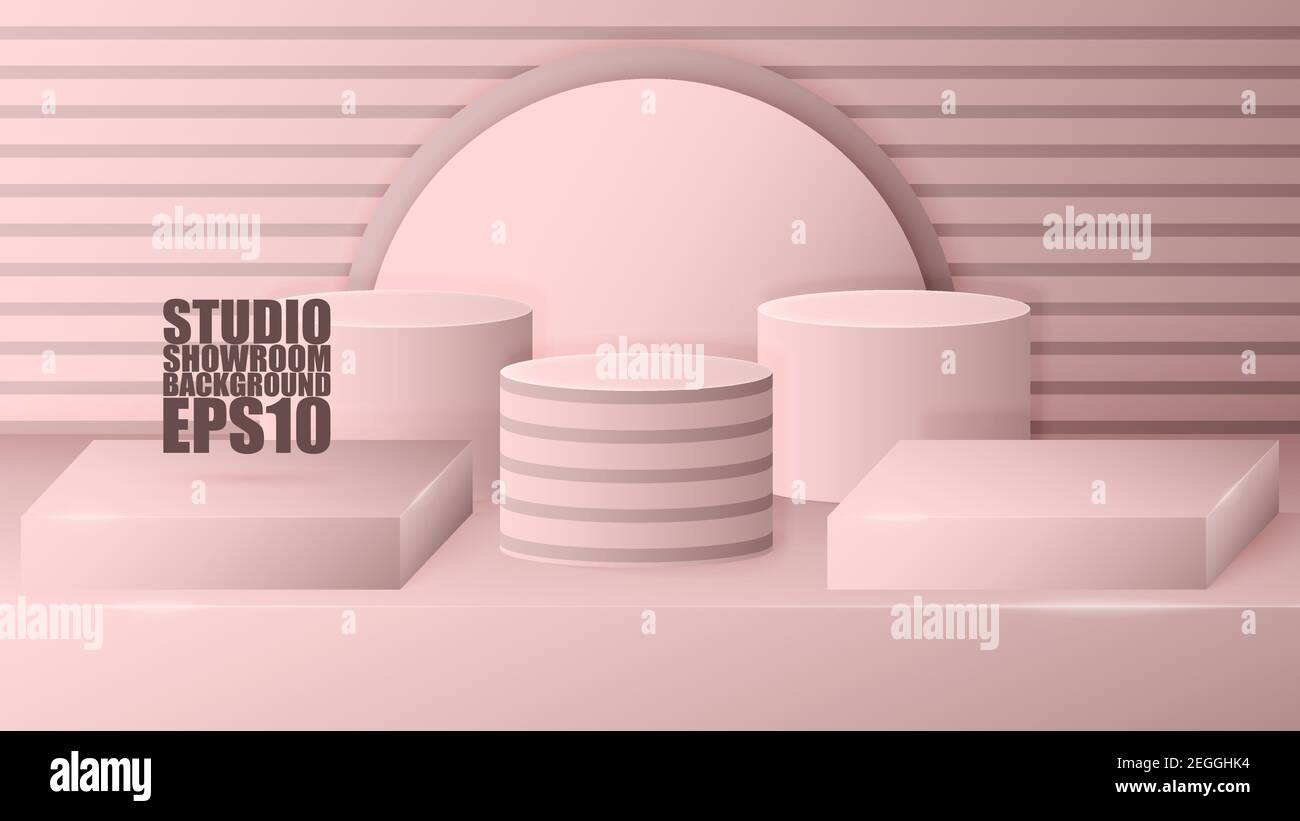 EPS10 vector illustration. Design of a luxury showroom. Easy to use to ...