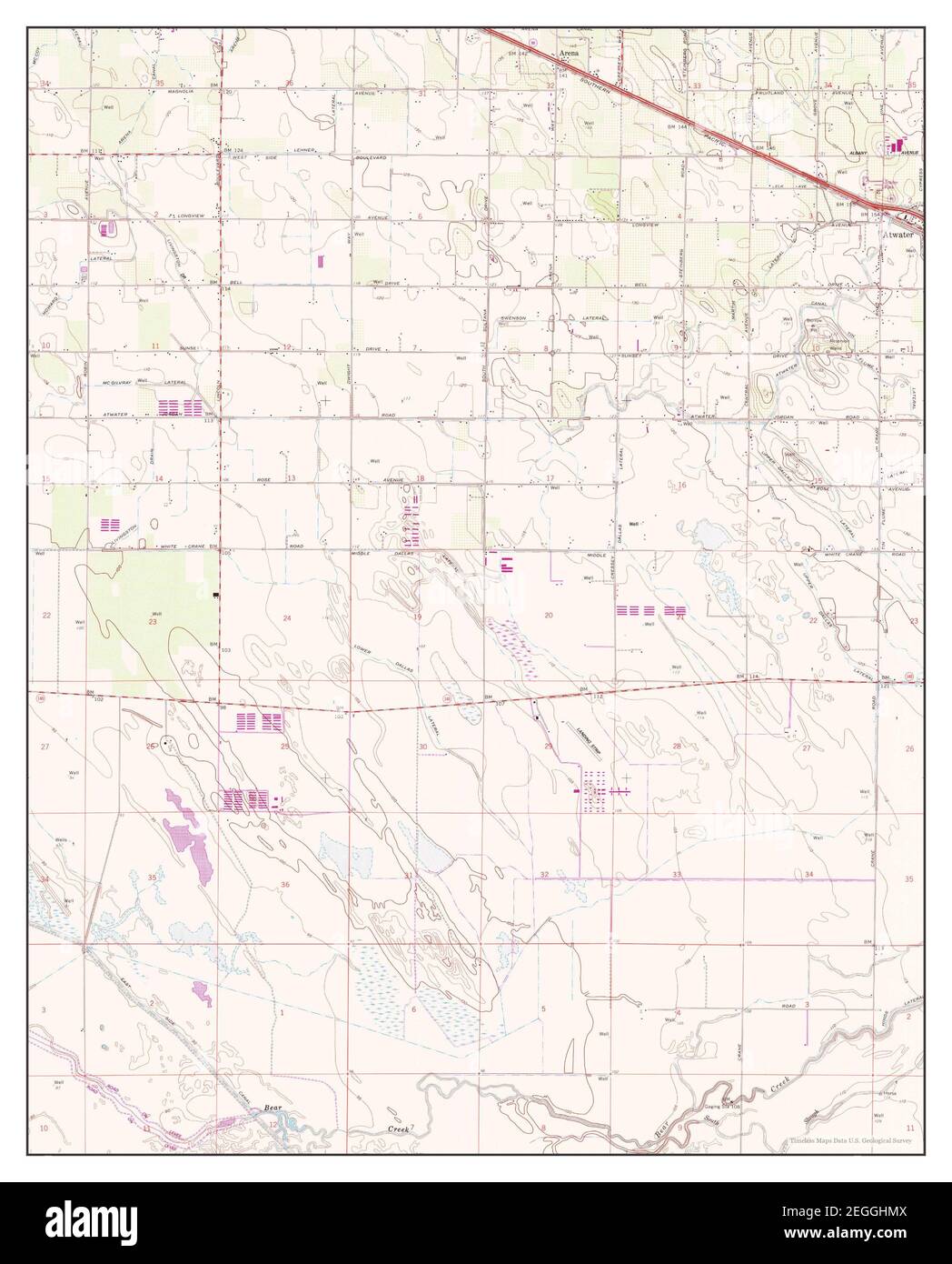 California map 1960 hi-res stock photography and images - Alamy