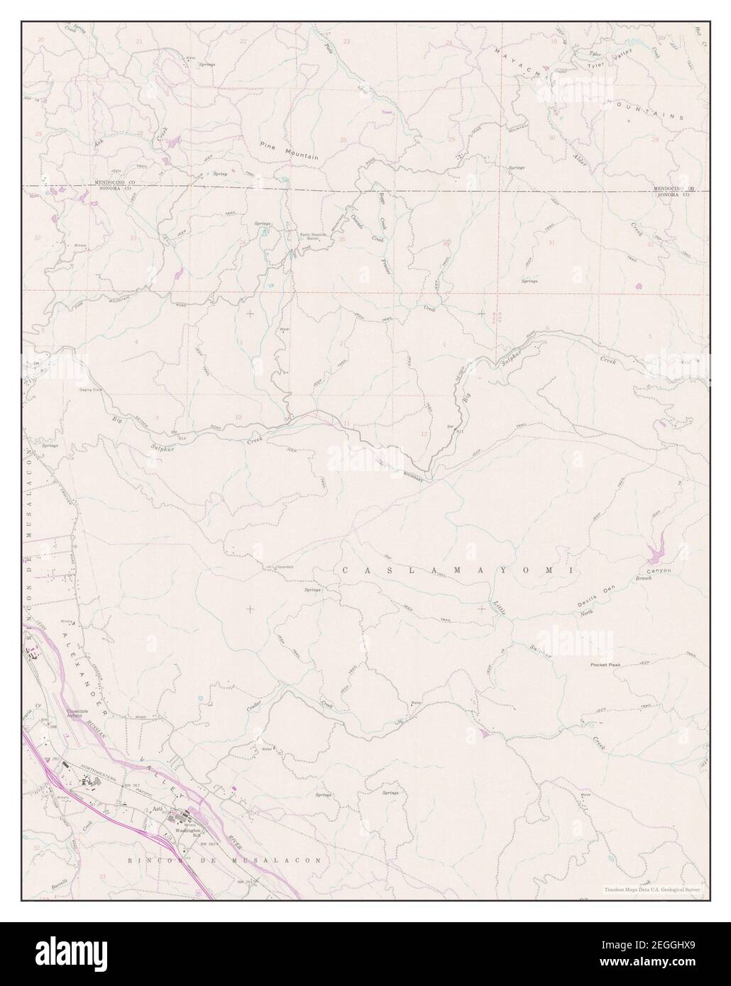 Asti, California, map 1959, 1:24000, United States of America by ...