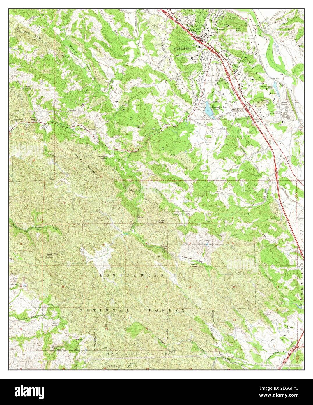 Atascadero, California, map 1965, 1:24000, United States of America by ...