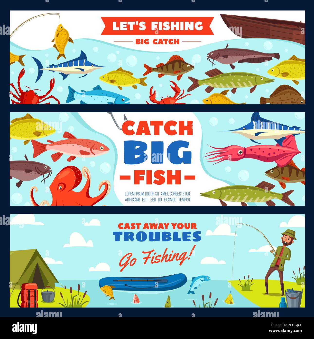 Freshwater activity Stock Vector Images - Alamy