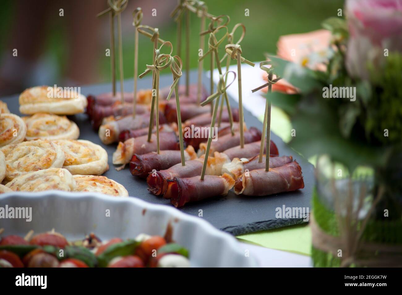 Summer buffet top view hi-res stock photography and images - Alamy