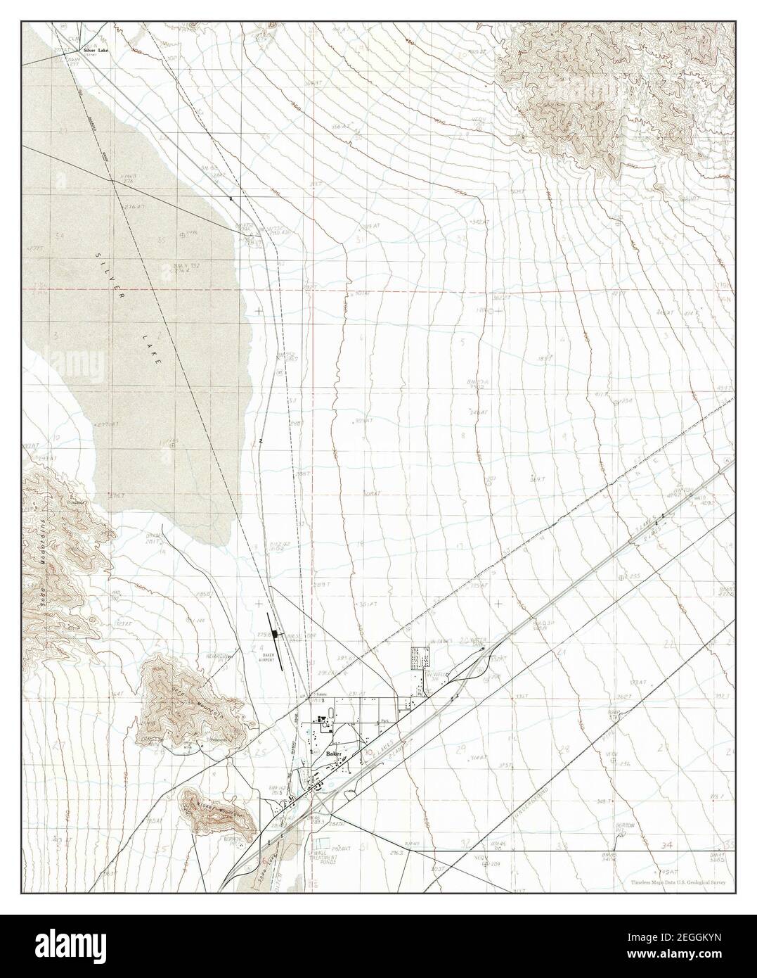 Baker, California, map 1983, 1:24000, United States of America by ...