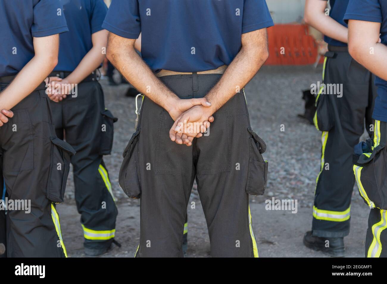 Fireman behind flames hi-res stock photography and images - Alamy