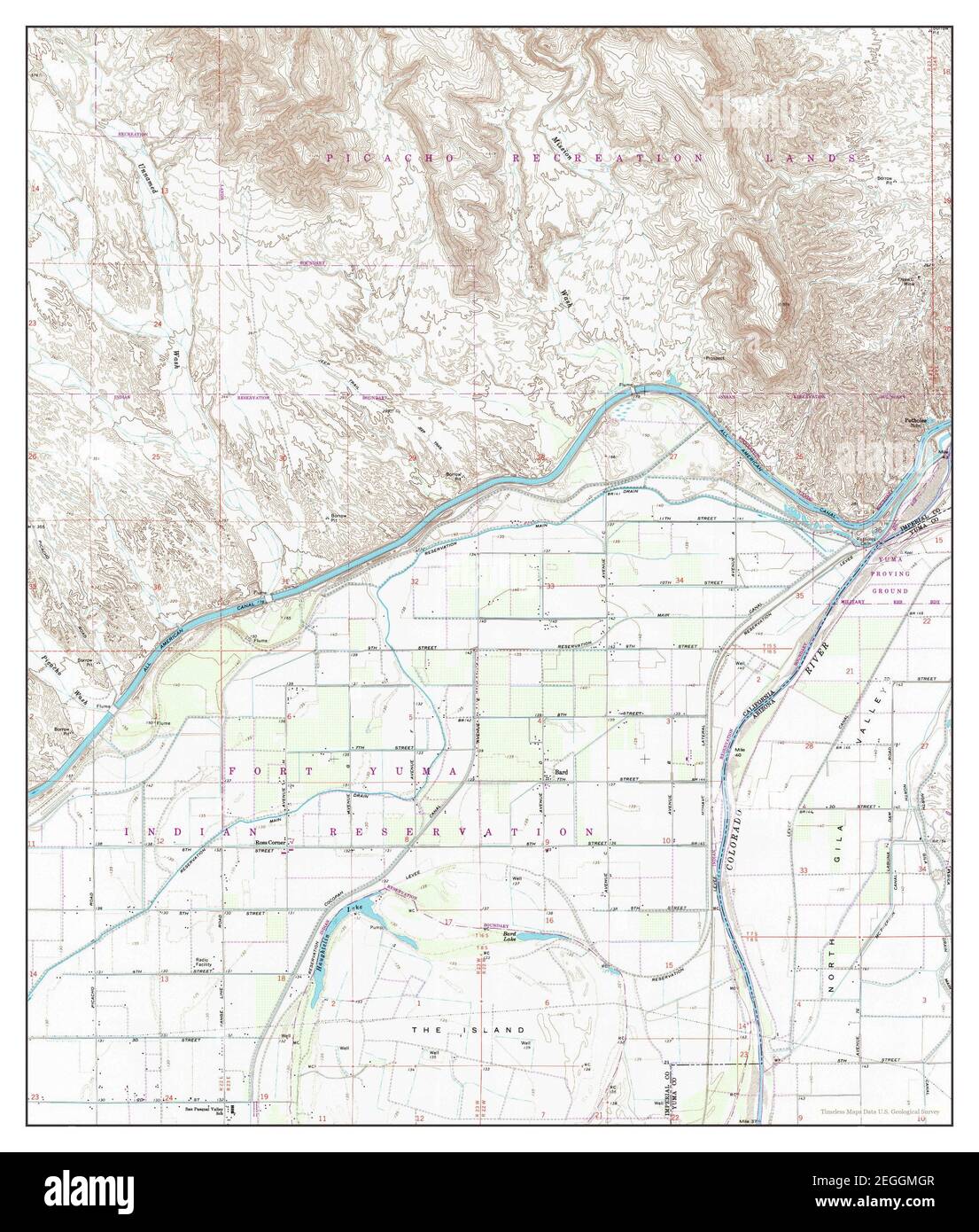 Bard, California, map 1965, 1:24000, United States of America by ...