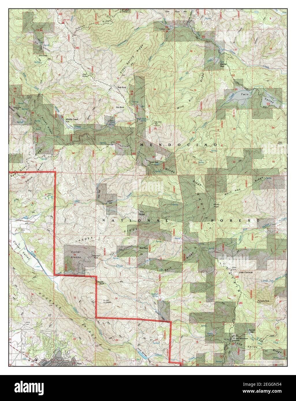 Bartlett Mountain, California, map 1996, 1:24000, United States of ...