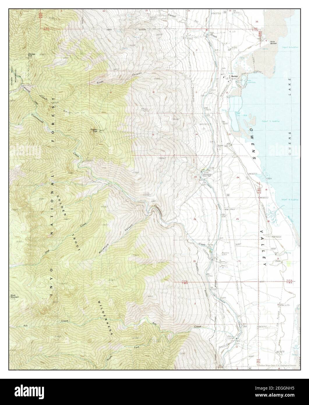 Bartlett, California, map 1987, 1:24000, United States of America by ...