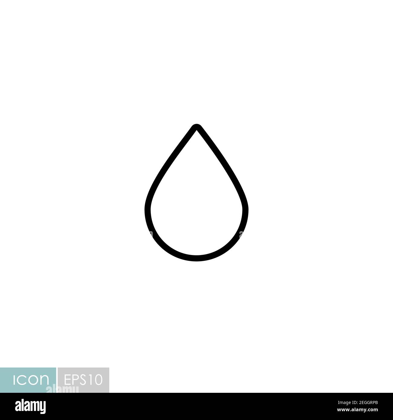Drop water vector icon. Meteorology sign. Graph symbol for travel ...