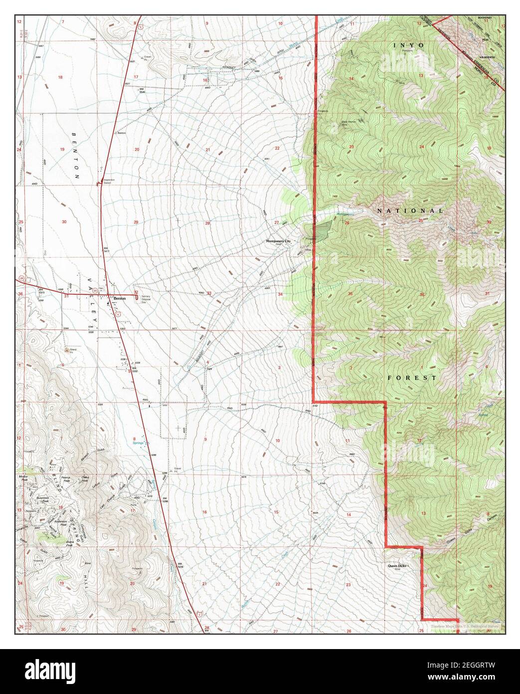 Benton, California, map 1994, 1:24000, United States of America by ...
