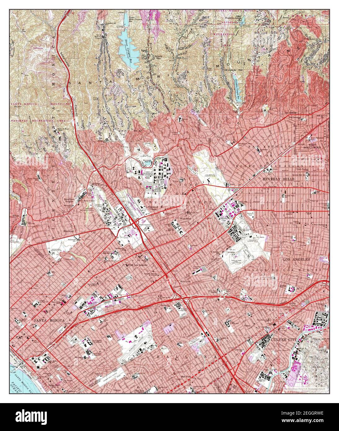 Map of beverly hills hi-res stock photography and images - Alamy