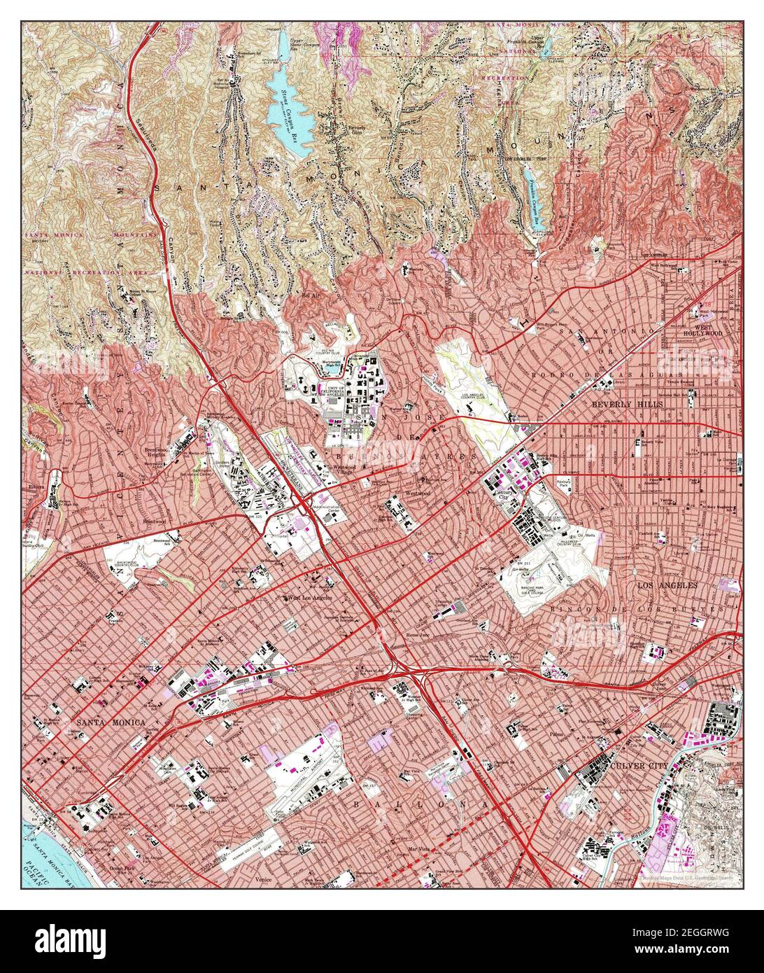 Map of beverly hills hi-res stock photography and images - Alamy