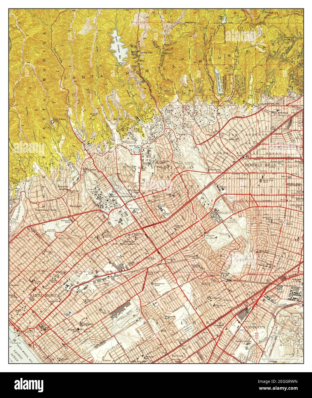 Map of beverly hills hi-res stock photography and images - Alamy