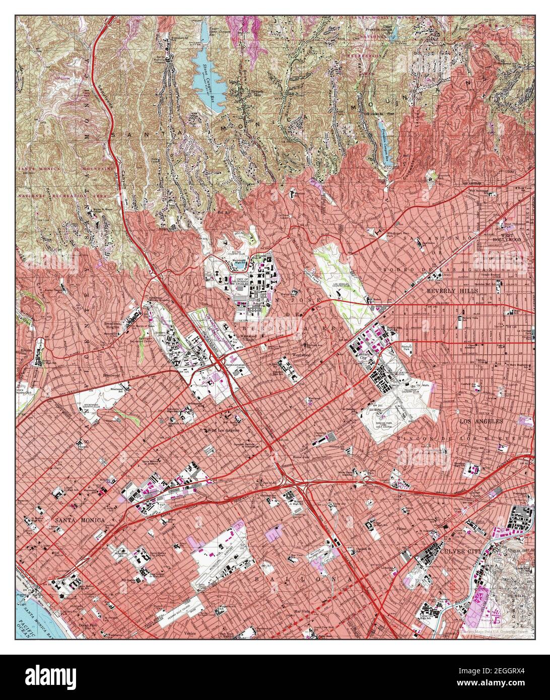 Map of beverly hills hi-res stock photography and images - Alamy