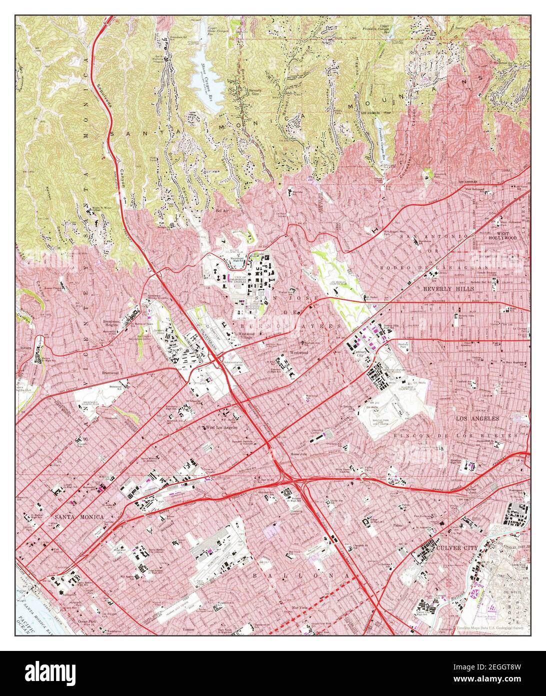 Map of beverly hills hi-res stock photography and images - Alamy