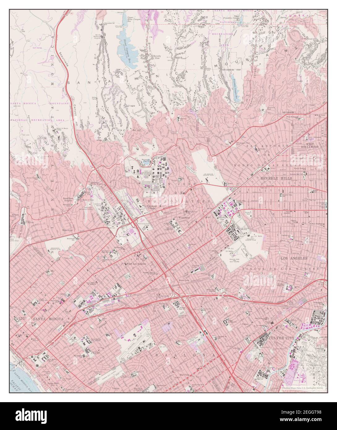 Map of beverly hills hi-res stock photography and images - Alamy