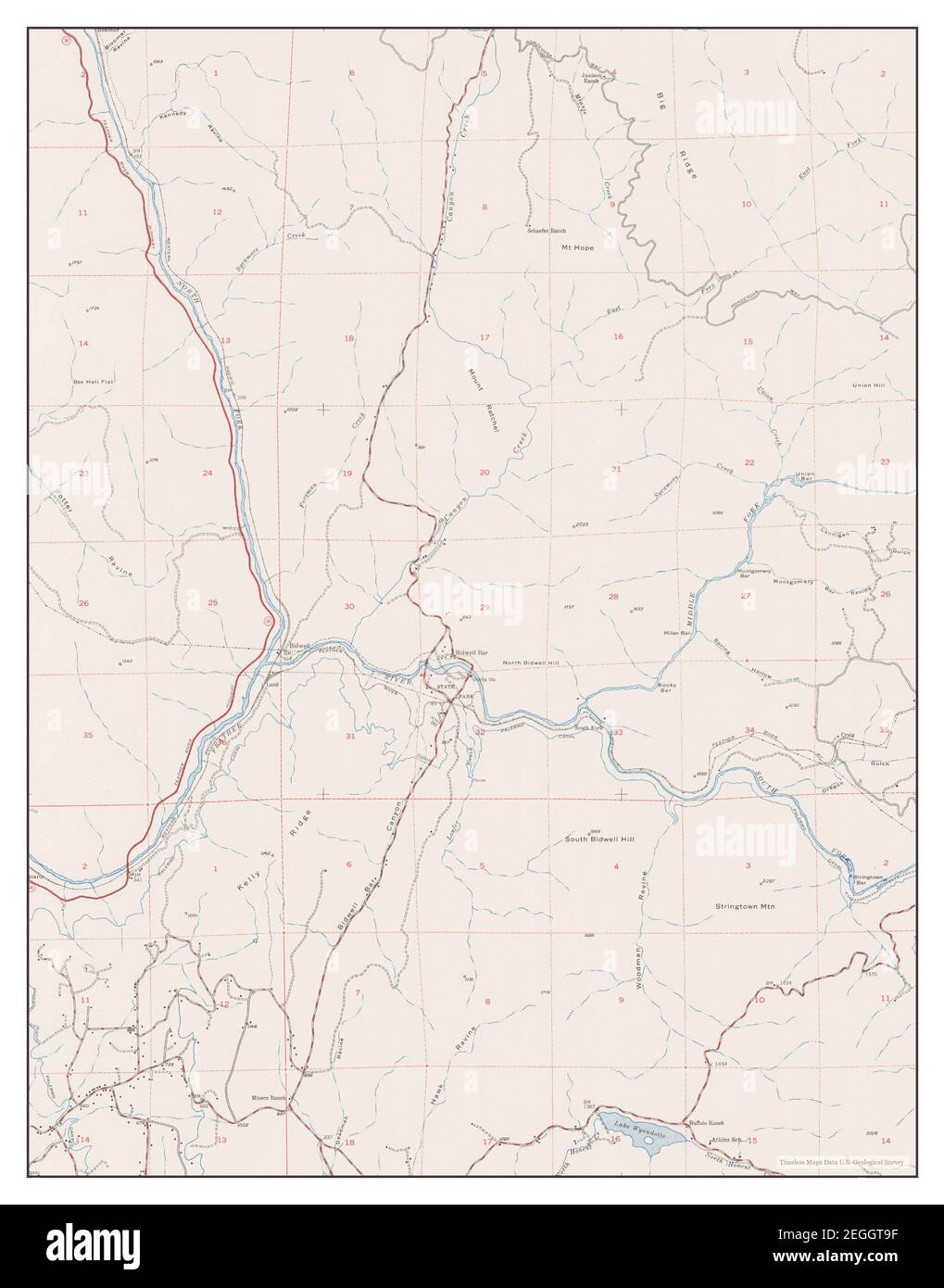 Map of bidwell hi-res stock photography and images - Alamy