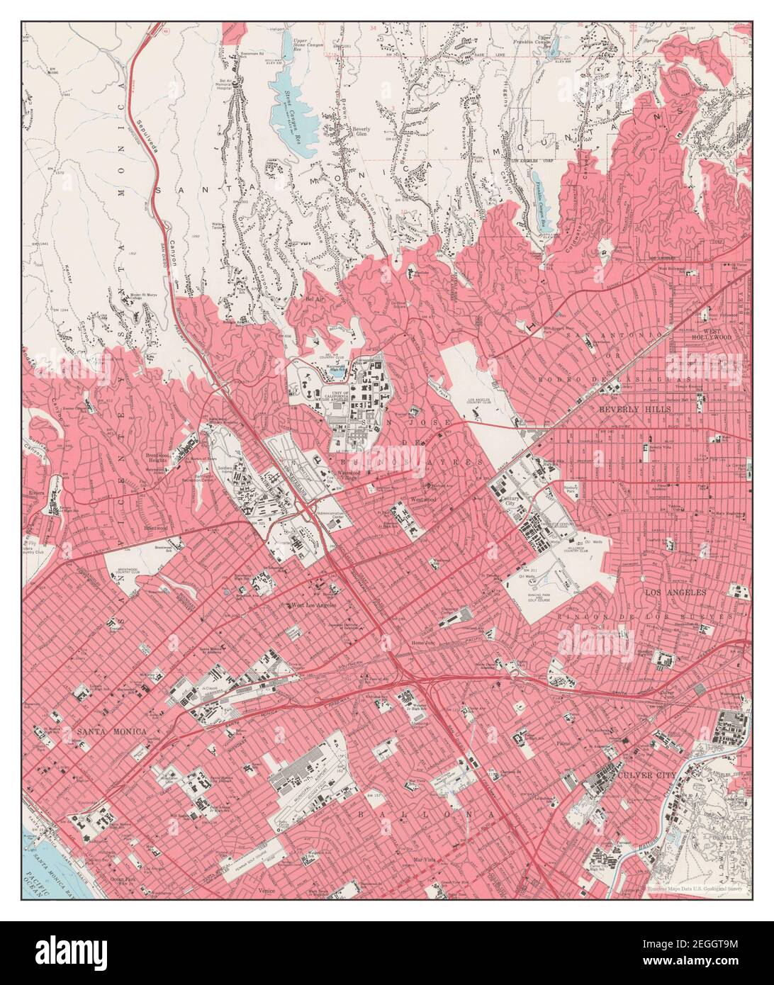 Map of beverly hills hi-res stock photography and images - Alamy