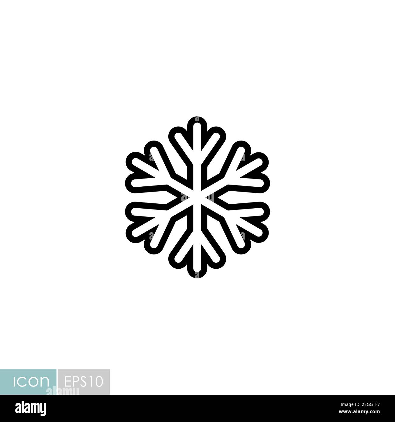 Snowflakes vector icon. Meteorology sign. Graph symbol for travel ...