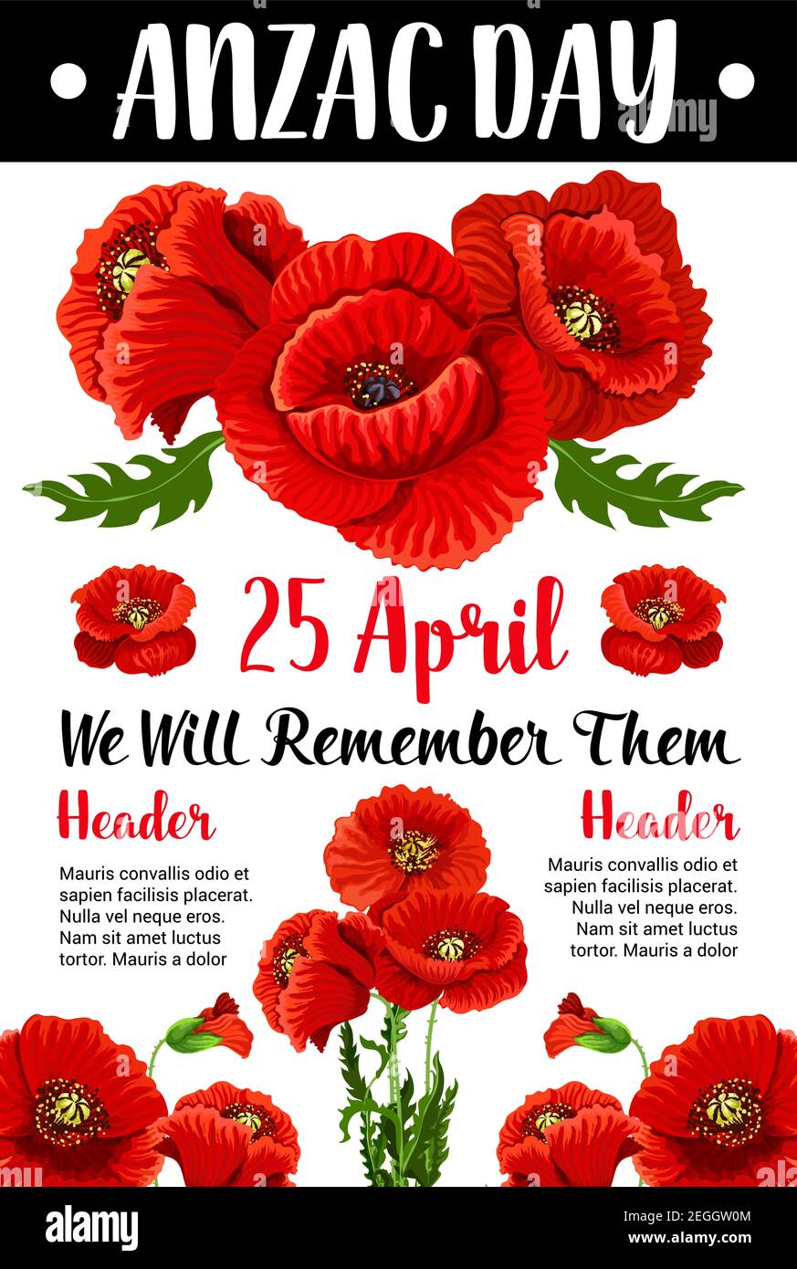 Anzac Day 25 April Australian and New Zealand national remembrance ...