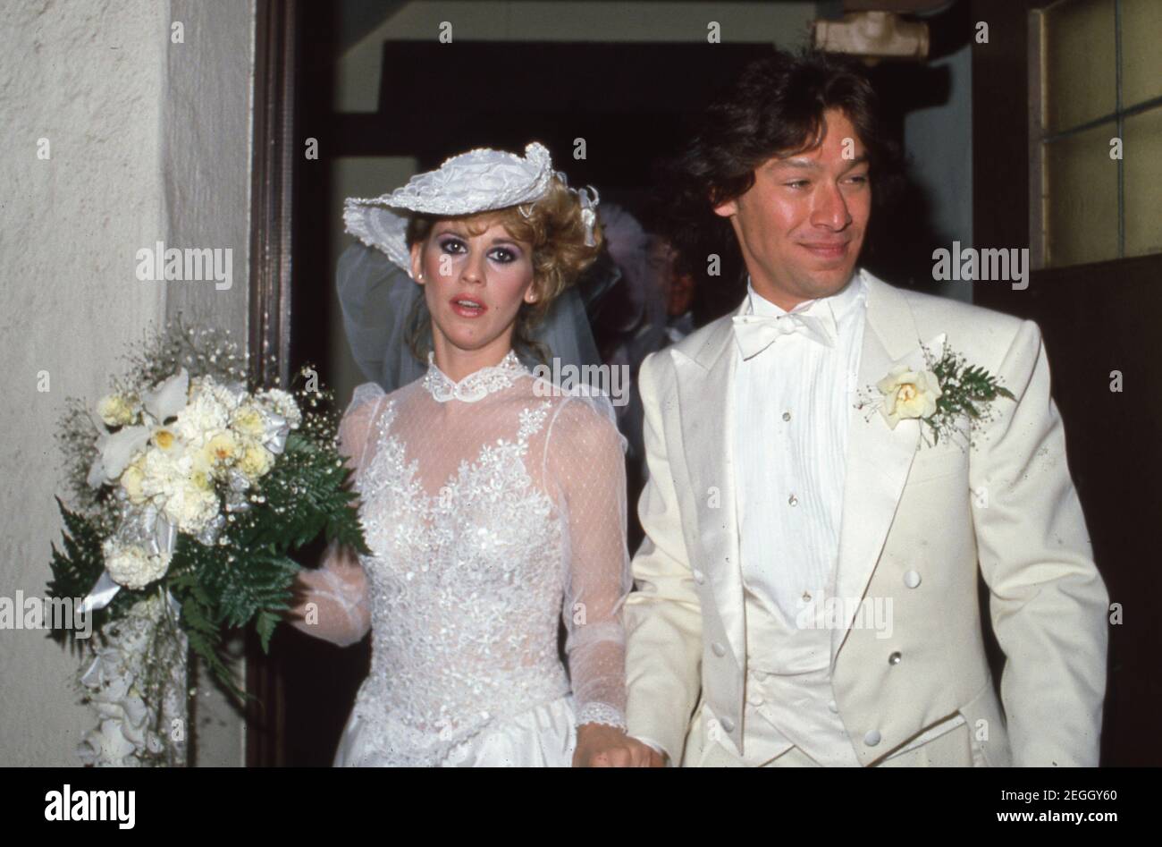 Valeri Kendall and Alex Van Halen June 11, 1983. Credit: Ralph ...