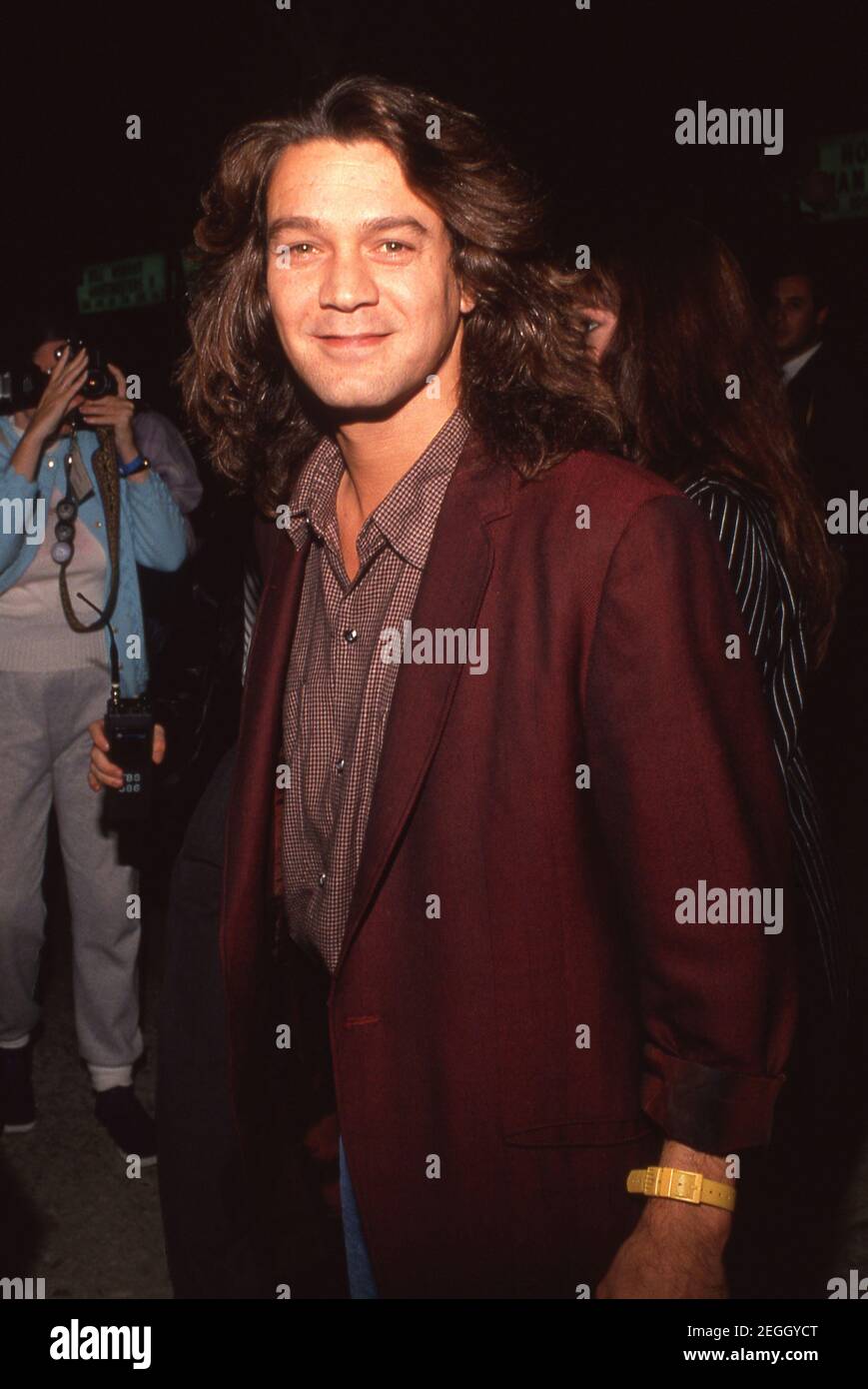 Eddie Van Halen 1986 Credit: Ralph Dominguez/MediaPunch Stock Photo - Alamy