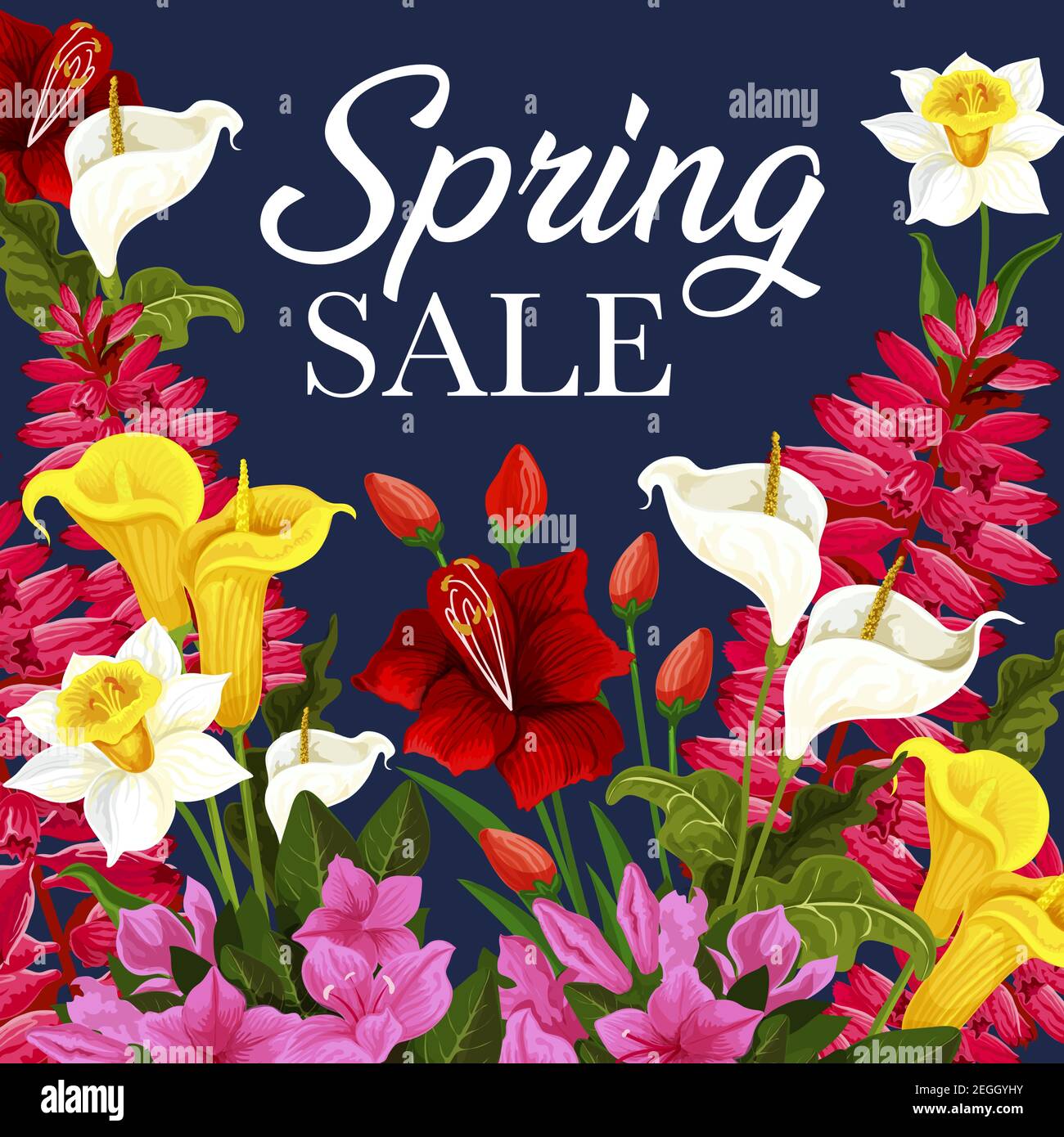 Lily flower market Stock Vector Images - Alamy