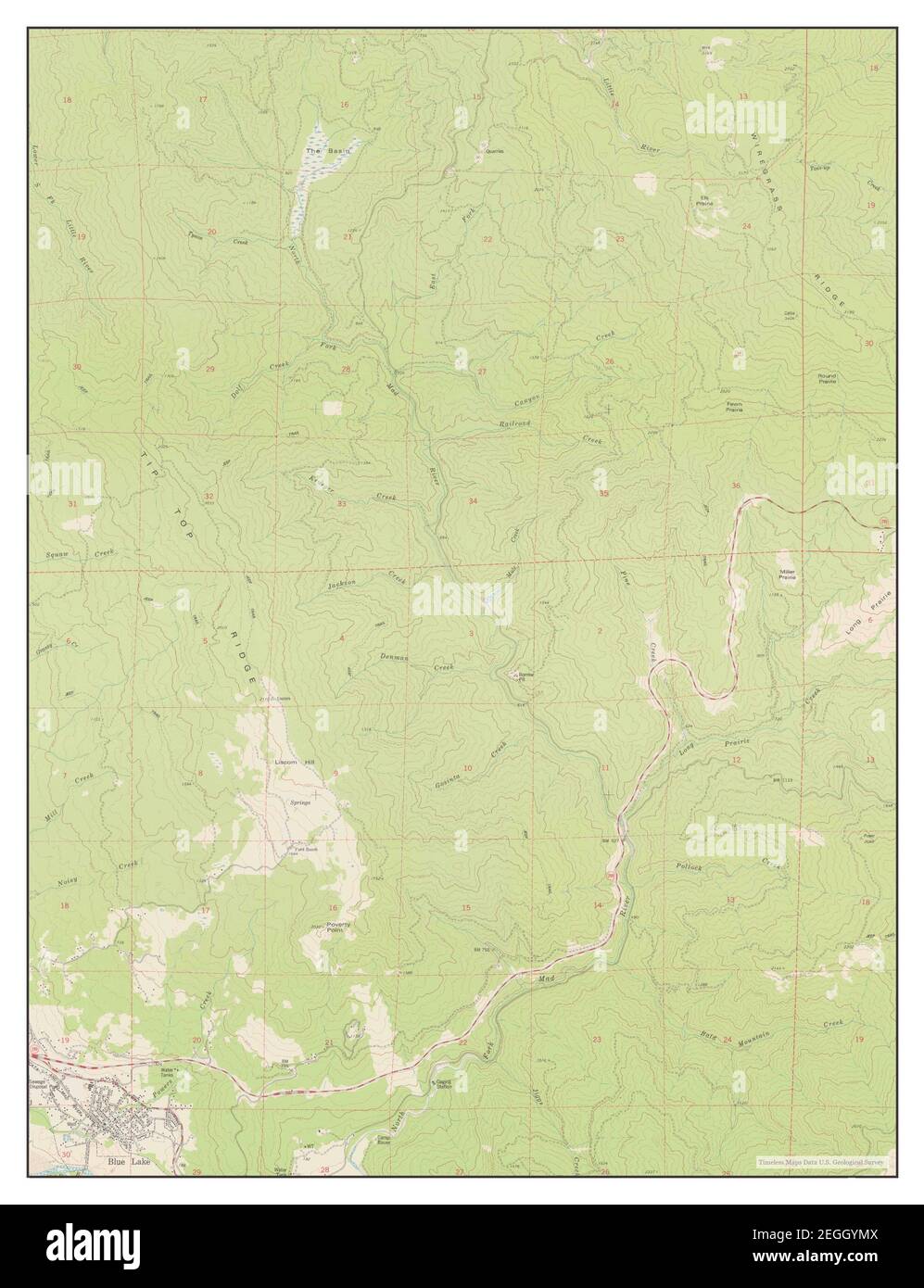 Blue Lake California Map at Imogen Parry-okeden blog