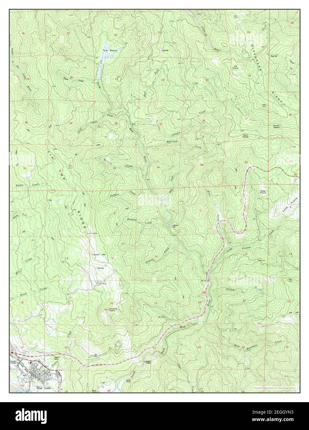 Blue Lake, California, map 1979, 1:24000, United States of America by ...