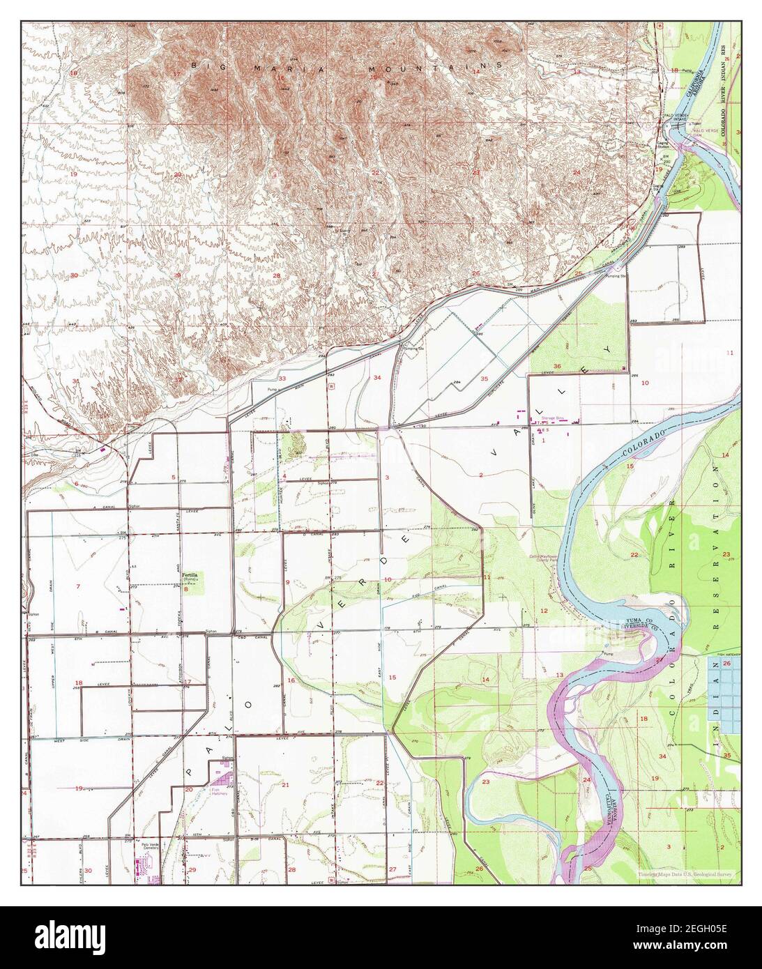 Blythe california map hi-res stock photography and images - Alamy