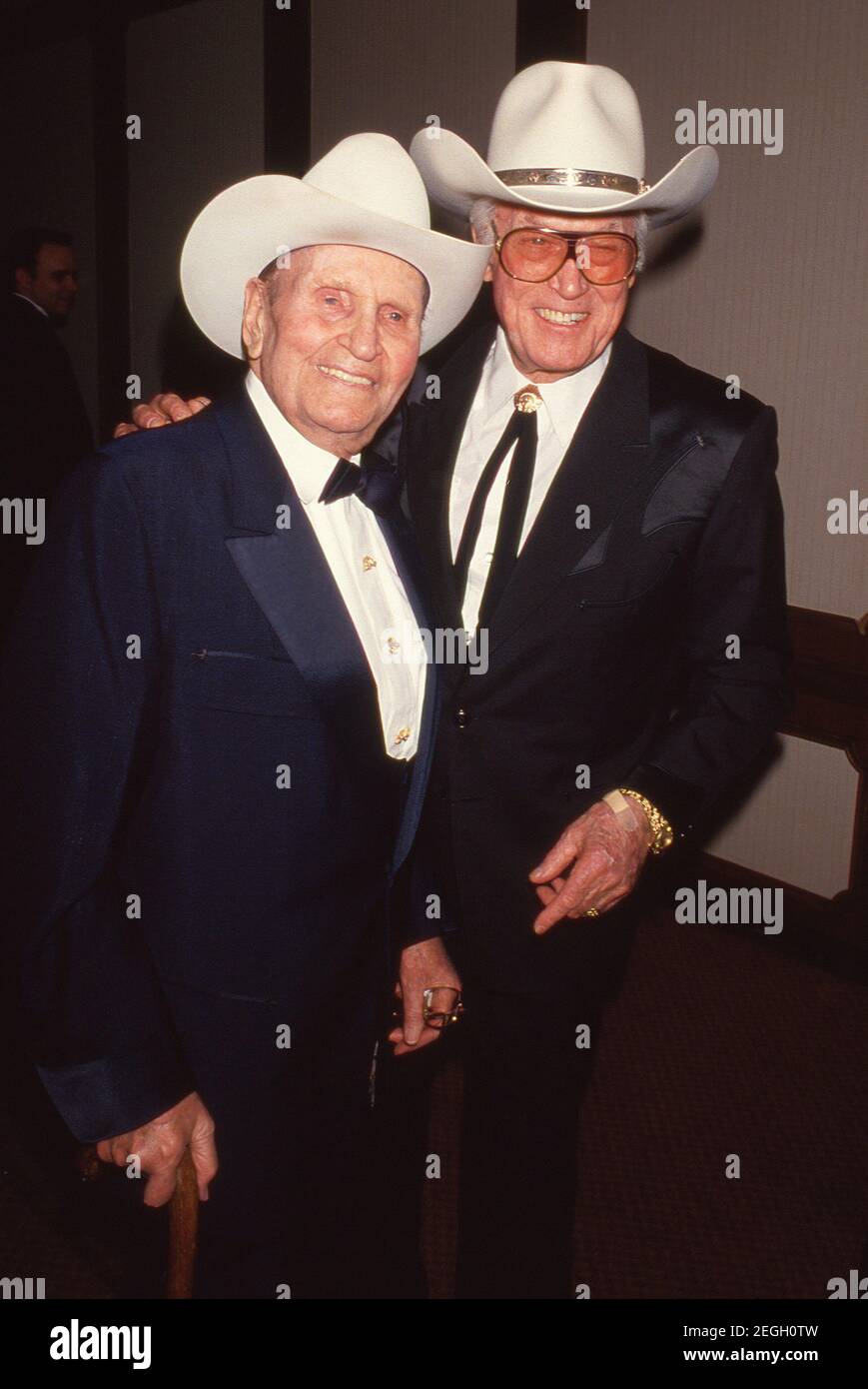 Gene Autry and Clayton Moore at the Gene Autry Western Heritage Museum ...