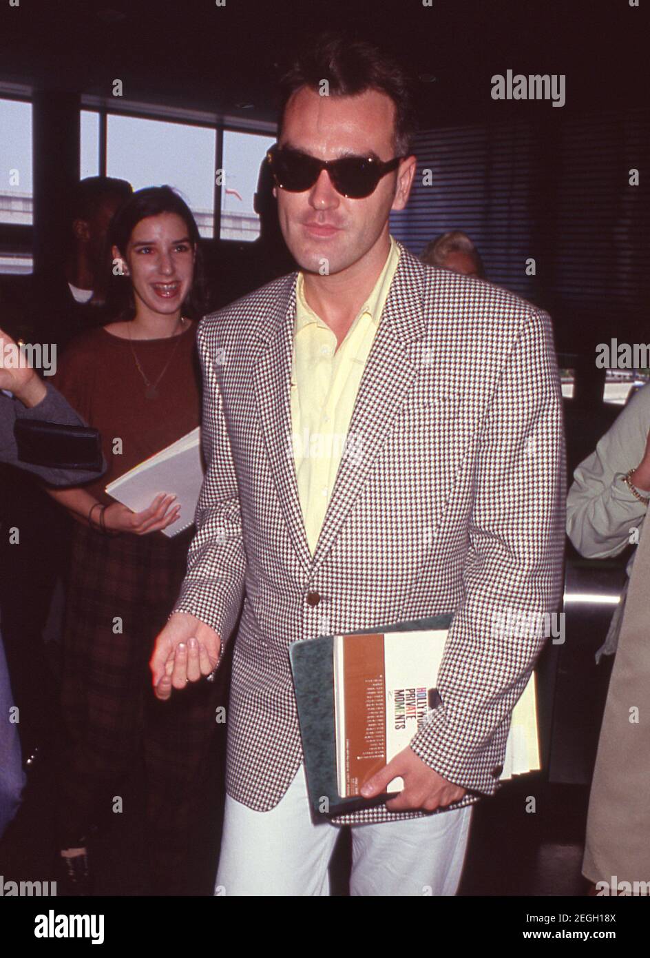 Morrissey attends Morrissey Autographing Party on July 30, 1992 at Sam ...