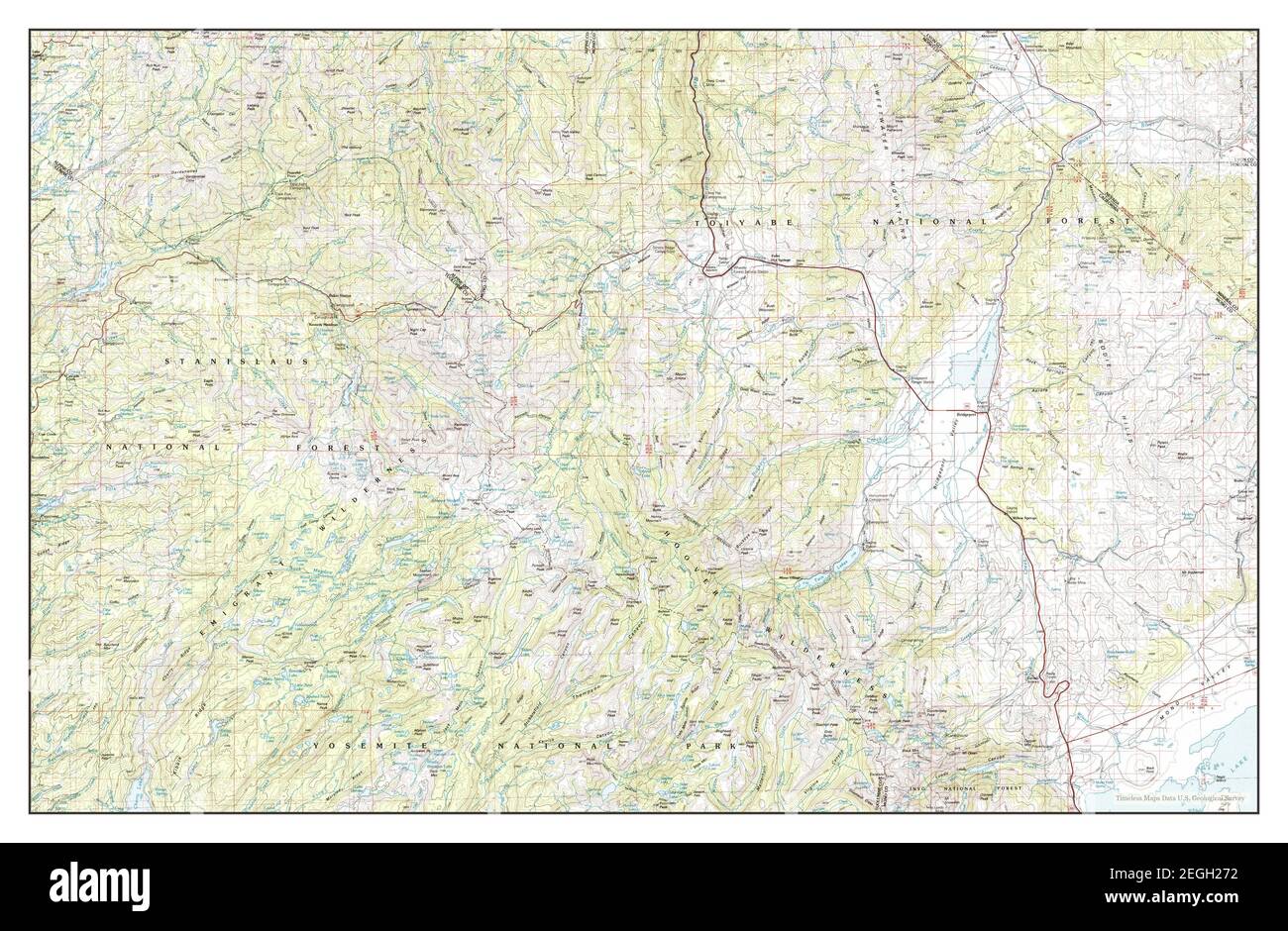 Bridgeport, California, map 1985, 1:100000, United States of America by ...