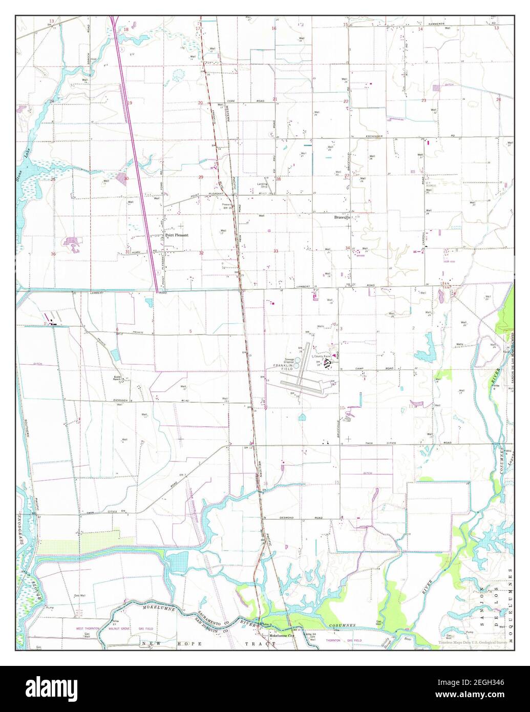 Bruceville, California, map 1968, 1:24000, United States of America by ...